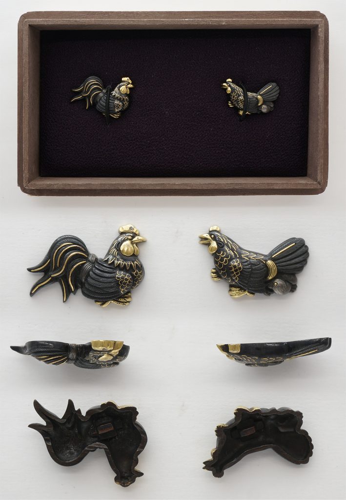 Menuki : Mumei(Unsigned)Bird Design | Japanese Sword Online Museum